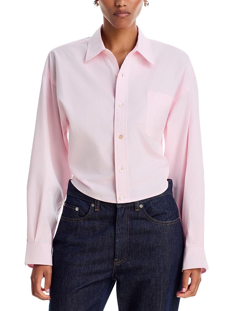 R13 split hem boyfriend shirt